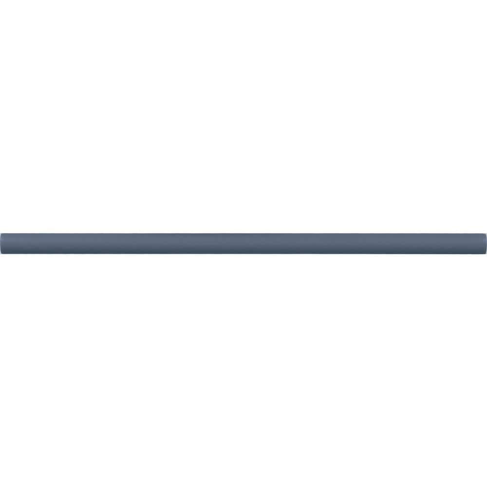 Daltile Stencil Indigo 1/2 in. x 12 in. Glazed Ceramic Jolly Tile Trim ...