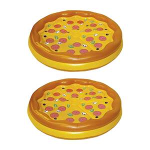 SWIMLINE Giant Inflatable Multi-Colored Personal Pizza Island Swimming ...