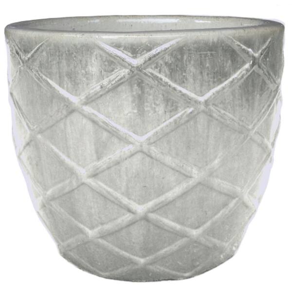 Large 20.25 in. White Clay Pot OP16-435_White_LG - The Home Depot