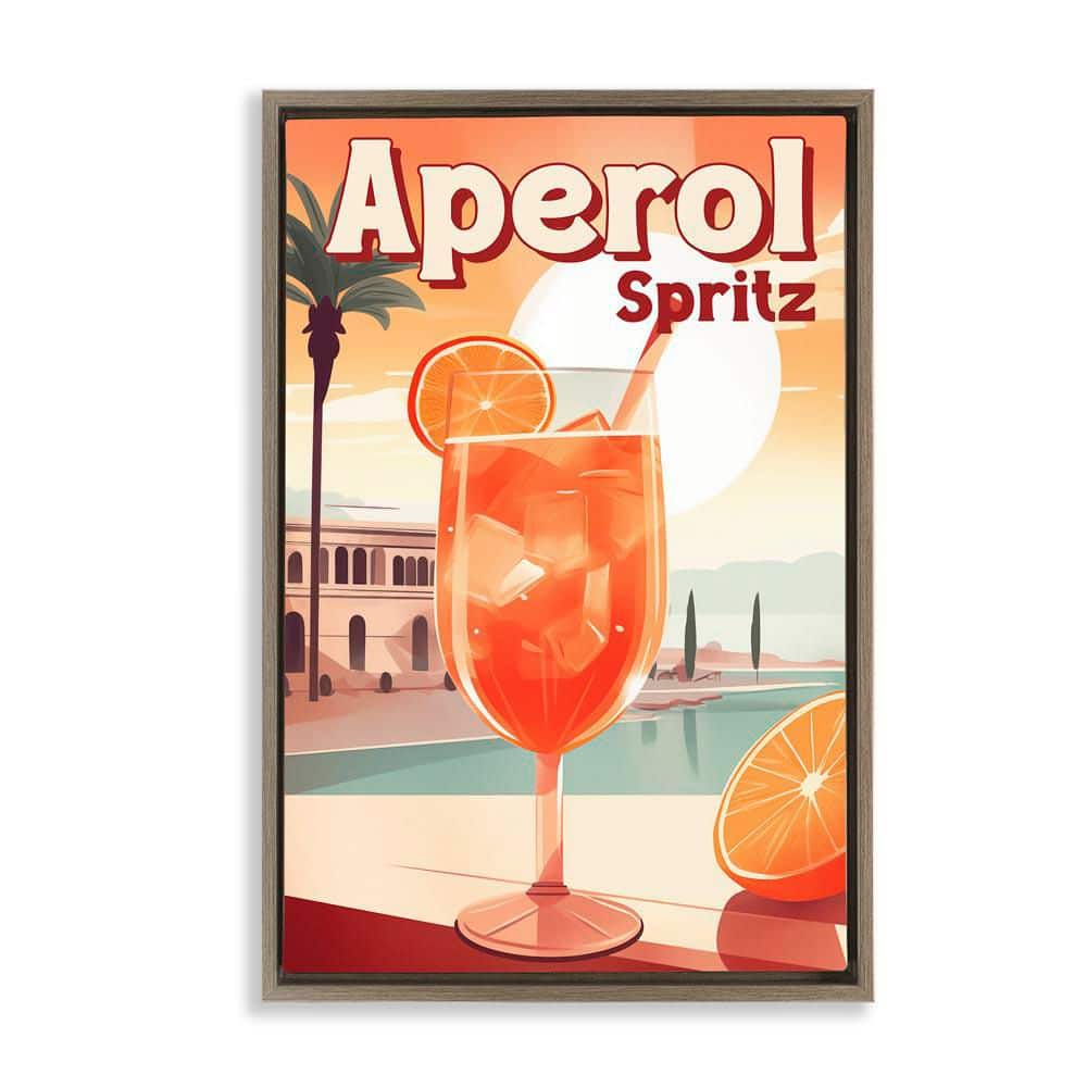 Stupell Industries Bright Tropical Aperol Spritz by Andreas Magnusson ...
