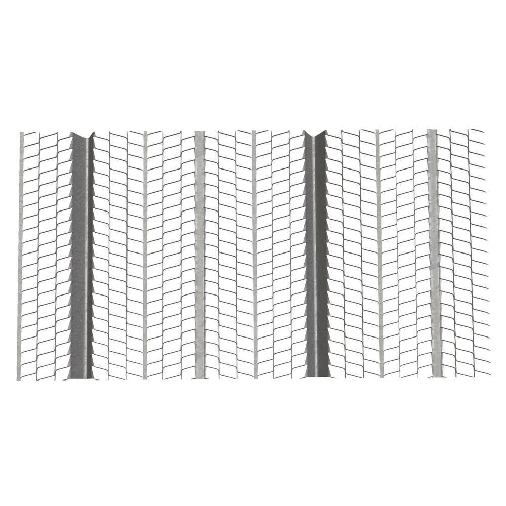 Clark Western Rib Lath 27 in. x 8 ft. 3.4 lbs. Galvanized Metal Lath ...