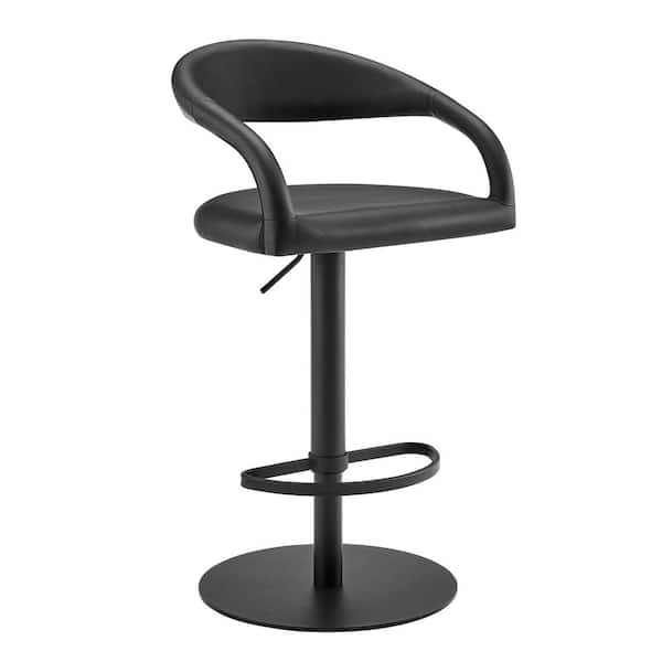 Armen Living Marlow Modern Contemporary Swivel Metal Adjustable Height ...