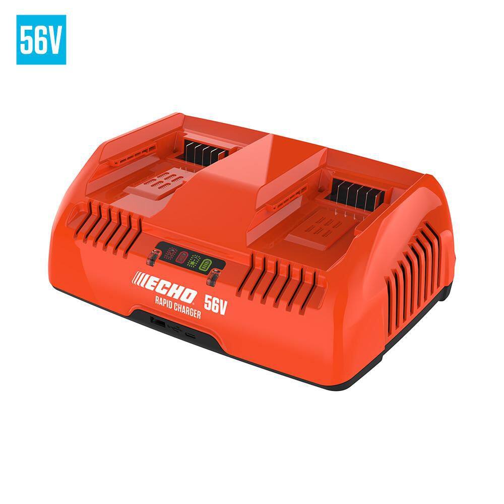 ECHO 56V Dual Port Rapid Fast Charger with On-Board LED Diagnostics and ...