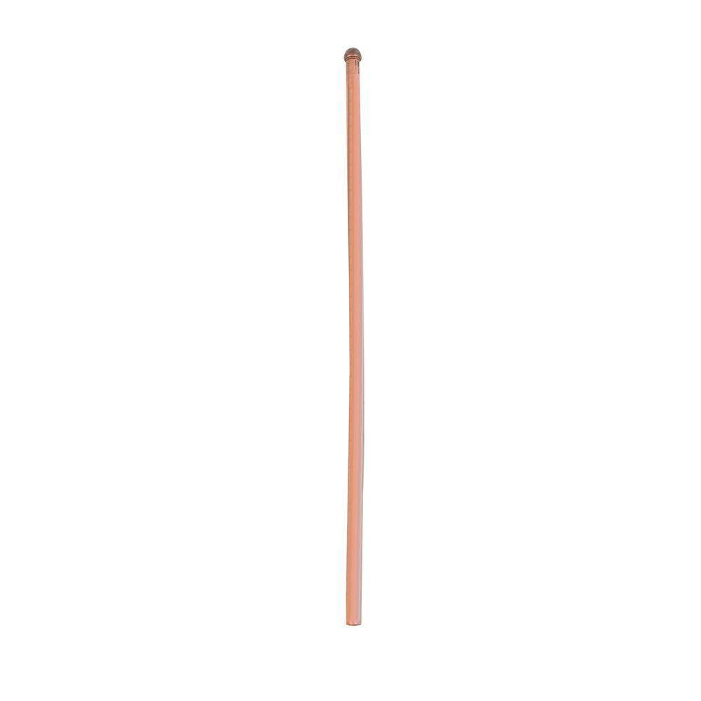 BrassCraft 1/2 in. O.D. x 20 in. Copper Faucet Riser in Rough Copper 3 ...