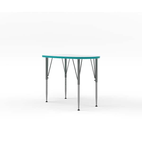 TOT MATE Versa Desk Curve Laminate Tall Size Height Adjustable Kids ...