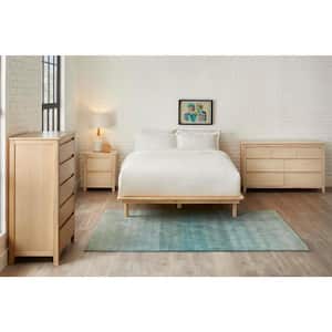 StyleWell Banwick Natural Wood Finish Queen Platform Bed (65.43 in. W x ...