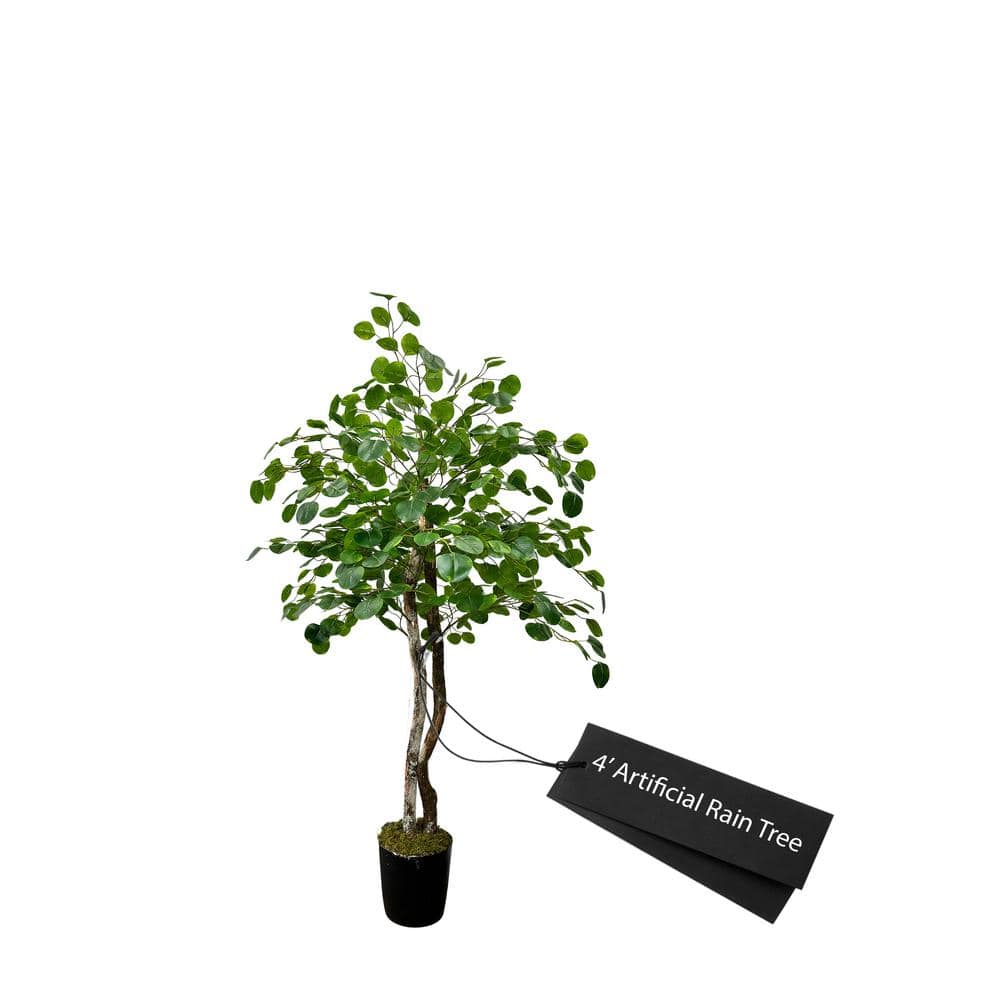 CYPRESS & ALABASTER Handmade 4 ft. Artificial Rain Tree in Home Basics ...