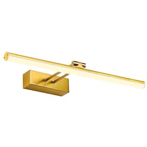 Wireless Rechargeable 16 in. Wall Mounted Copper Plated LED Picture ...