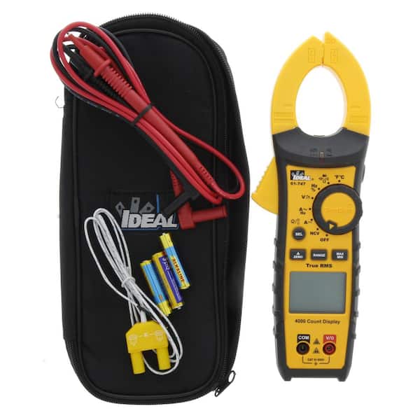 IDEAL 400 Amp AC DC TRMS Clamp Meter, TightSight, with Flashlight, NCVT ...