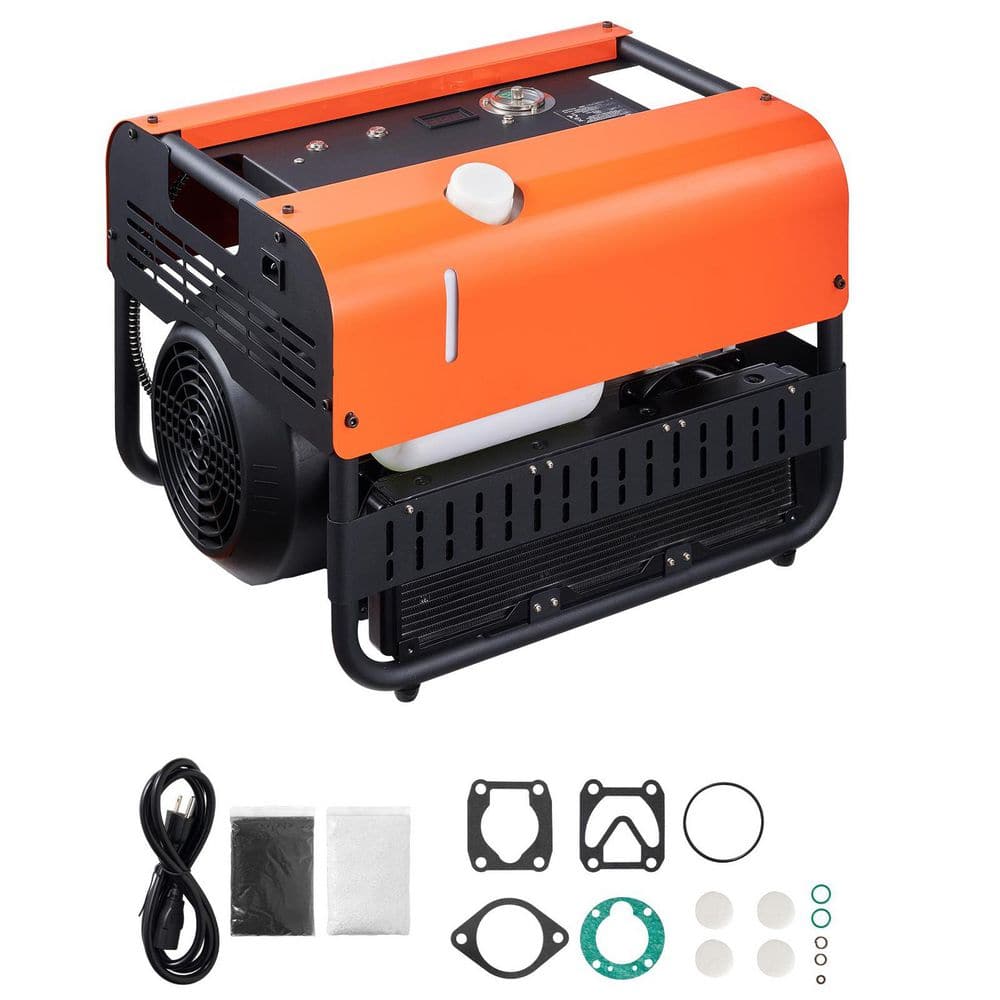 VEVOR PCP Air Compressor, 4,500PSI/30Mpa Diving Scuba Tank, Double ...