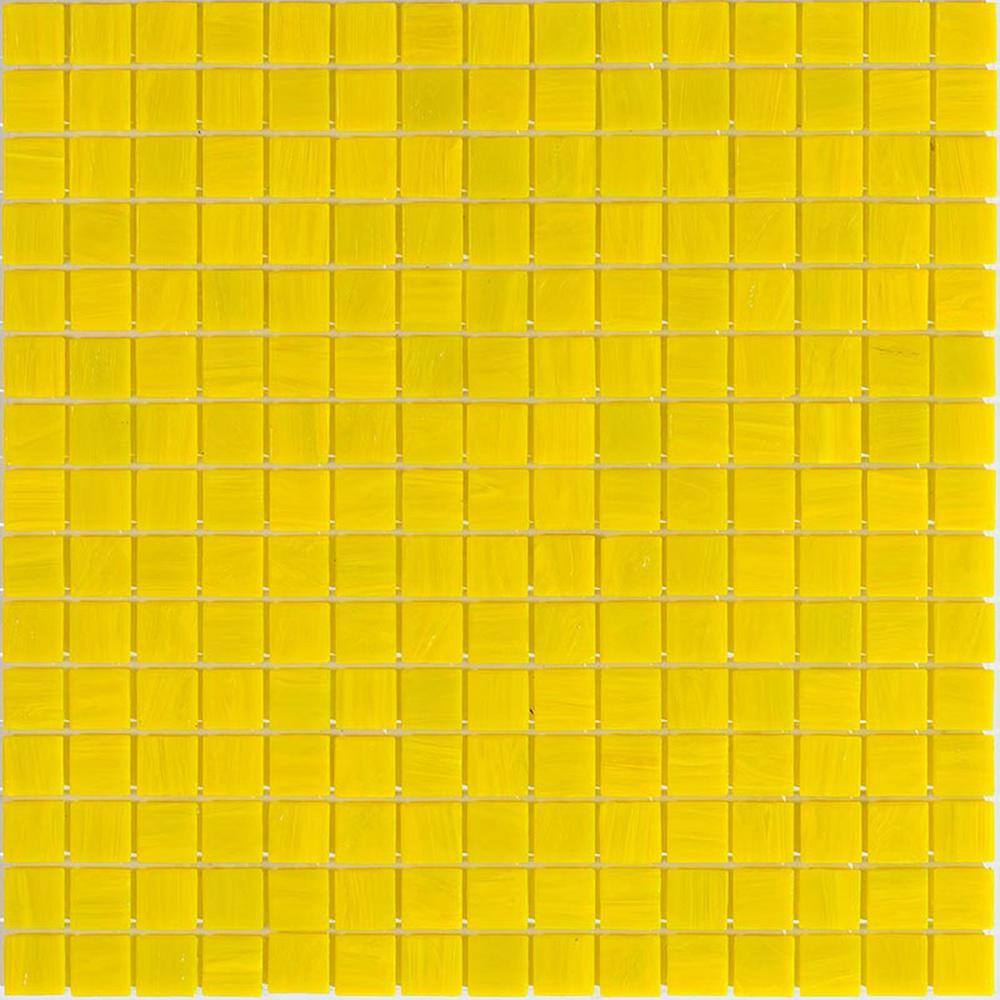 Apollo Tile Celestial 4" x 6" Glossy Canary Yellow Glass Mosaic Uniform ...