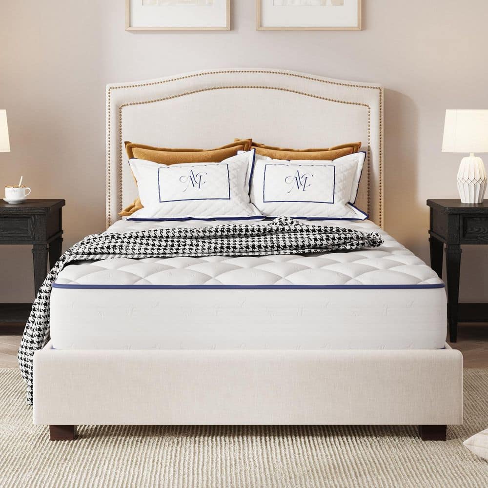 Novilla Cozy Twin Medium Firm Hybrid Mattress, 6 in. in a Box with ...