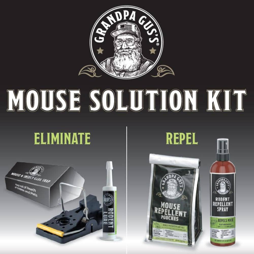 GRANDPA GUS'S Mouse Solution Kit - Lure, Trap, and Repel Mice GMSK-RK ...