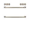 Cafe Front Control Induction Range Handle and Knob Kit in Brushed ...