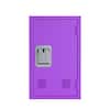 YOFE 1-Tier Steel School Locker in Purple, Detachable Compact Storage ...