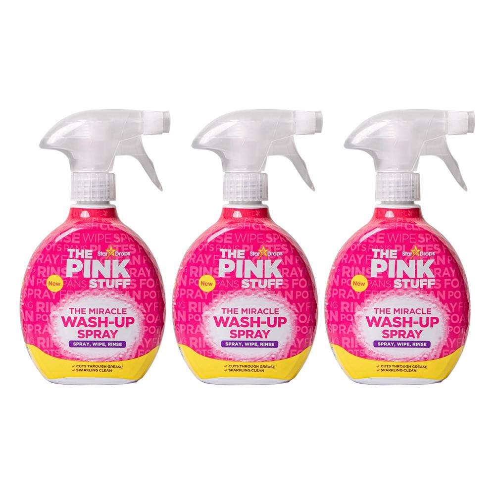 THE PINK STUFF 500ML Multi-Purpose Wash Up Spray (3-Pack) 100551339 ...
