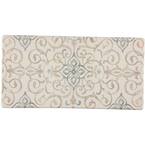 J&V TEXTILES Rustic Medallion Cream 20 in. x 39 in. Anti-Fatigue ...