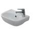 Barclay Products Caroline 450 Wall-Hung Sink in White with 4 in. Centerset Faucet Holes 4-2004WH ...