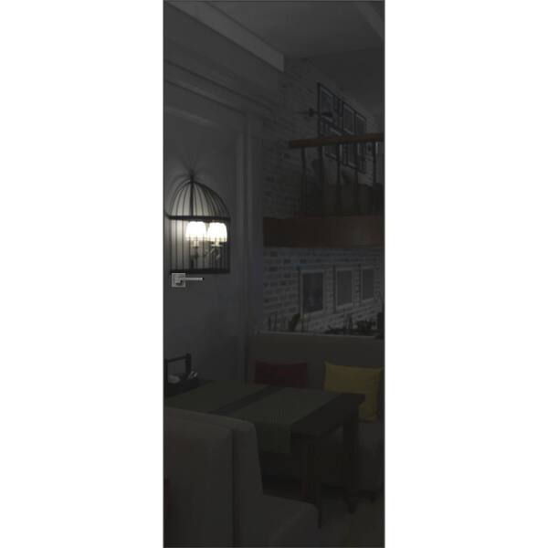 Sartodoors 18 in. x 96 in. Unassembled Left-Hand/Inswing Wood Graphite ...