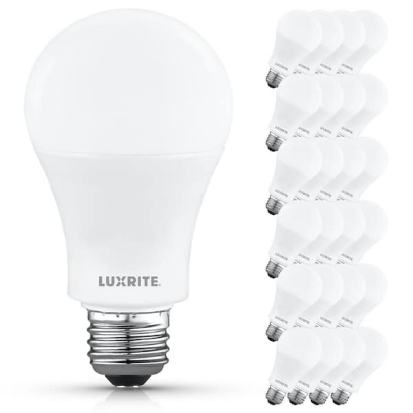 LUXRITE 75W Equivalent ST19 ST58 Dimmable Edison LED Light Bulbs 8 Watt 800 Lumens UL Listed ...