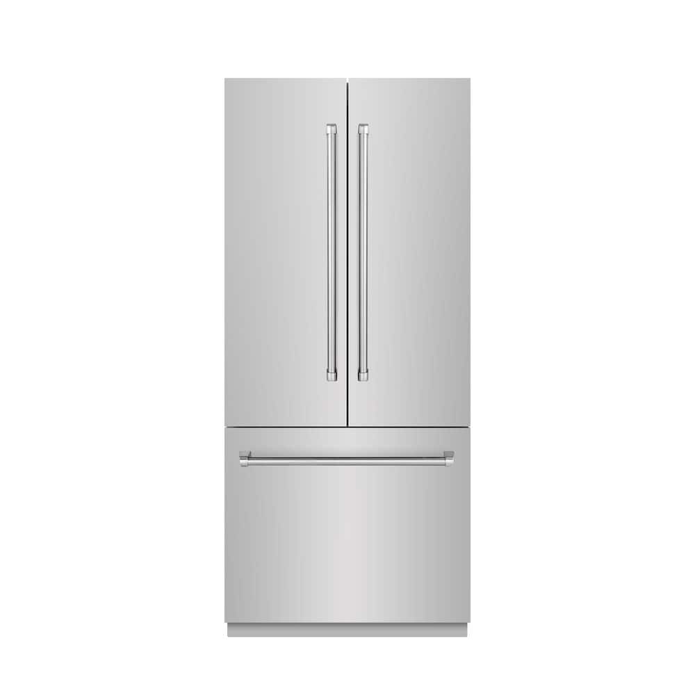 ZLINE Kitchen and Bath 36 in. 19.6 cu. ft. Counter Depth Bottom Freezer ...