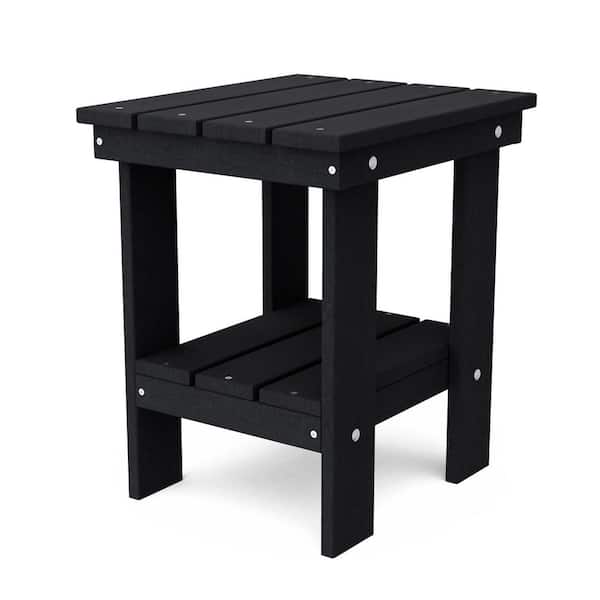 Wildridge Freedom Black HDPE Plastic Outdoor Side Table LCC-1120-BK ...