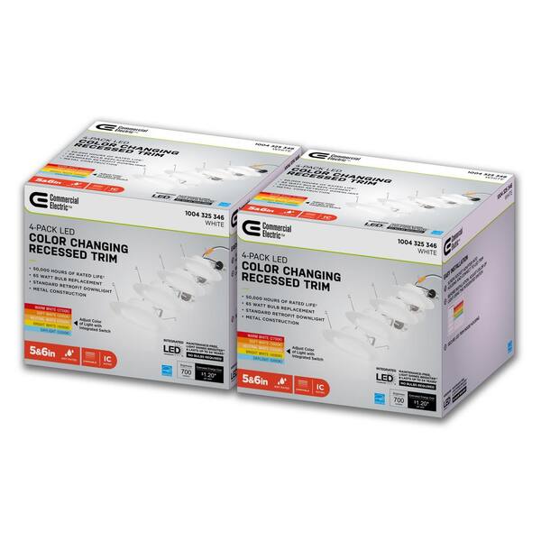 Reviews for Commercial Electric 5/6 in. Integrated LED White New ...