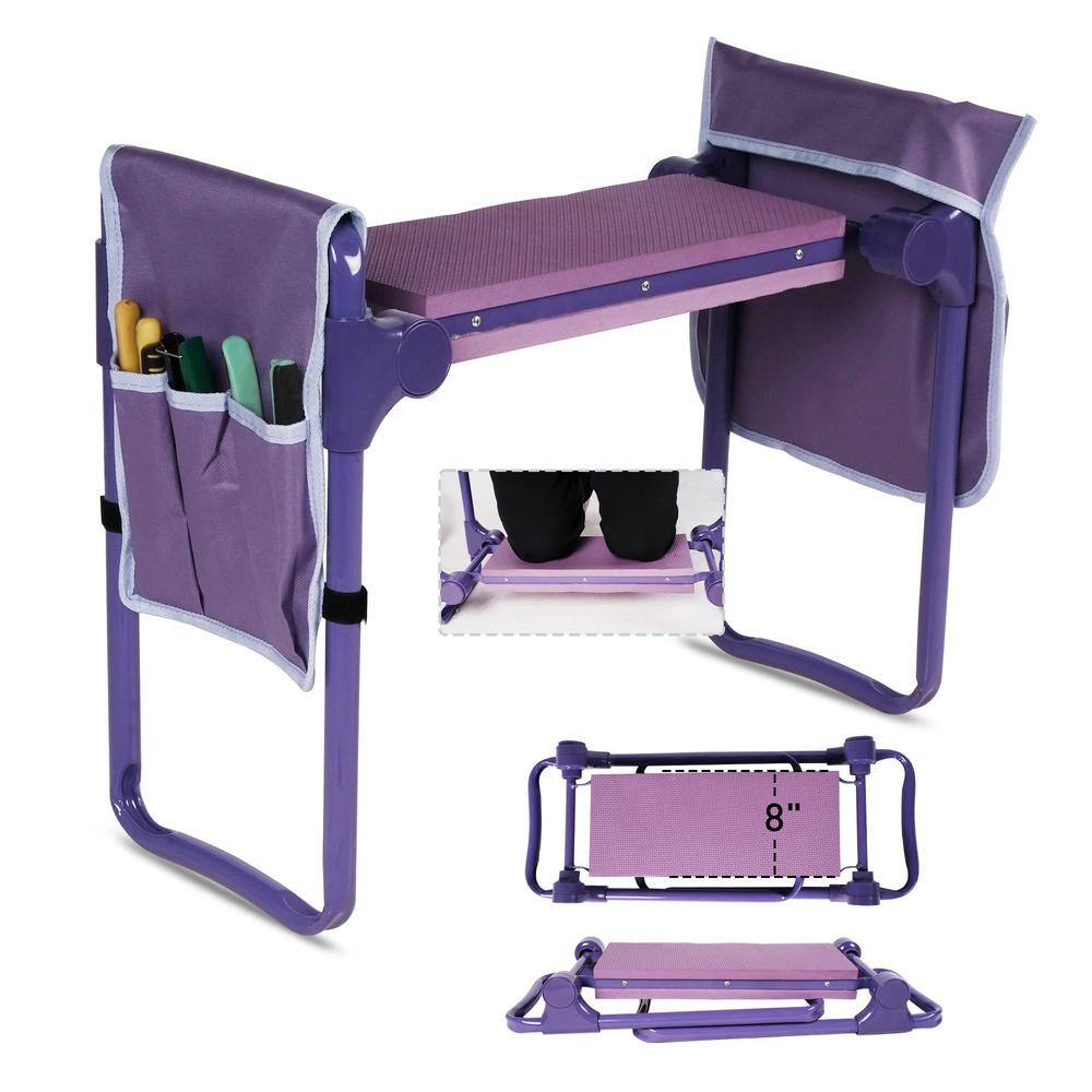Garden Kneeler and Seat Bench Garden Workseat Folding Gardening Bench ...