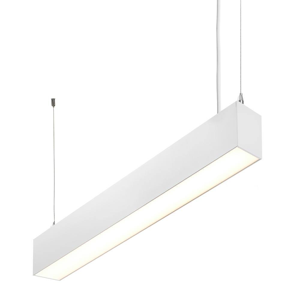Maxxima 2 ft. LED White Linear Up/Down Light Fixture, 3 CCT 3500K-5000K ...