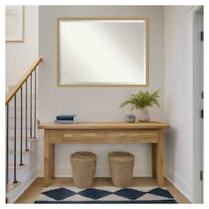 Amanti Art Mila Dark Silver 17.5 in. x 21.5 in. Beveled Traditional ...