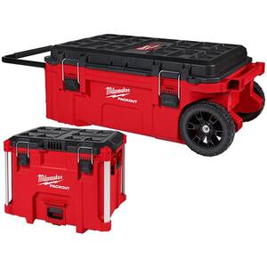 Milwaukee Packout Rolling Tool Chest and Packout XL Tool Box