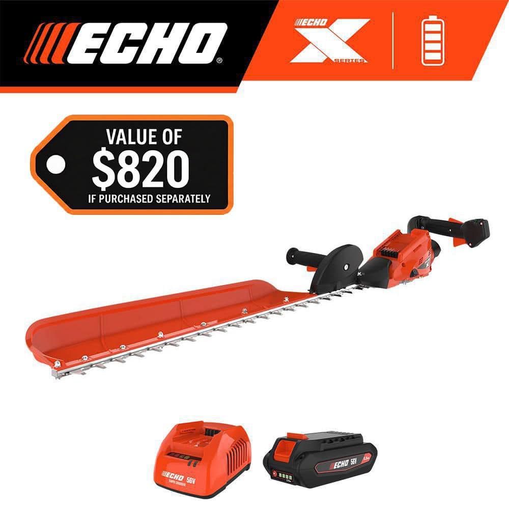 ECHO 28 in. 56-Volt X Series Single-Sided Cordless Battery Powered ...