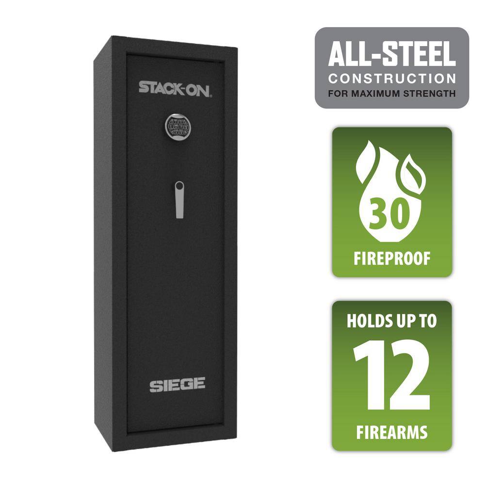Reviews for STACK-ON Siege 12-Gun Fireproof with Electronic Lock Gun ...