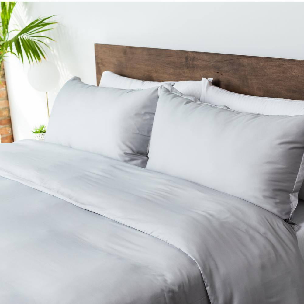 MOLECULE Powder Blue Tencel Lyocell Sateen King Duvet Cover MOLKGPBDUV ...