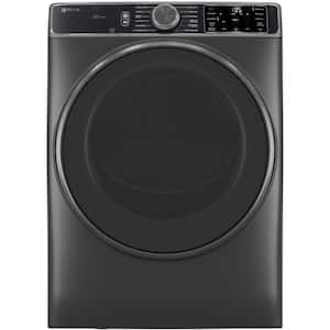 GE 7.8 cu. ft. vented Front Load Stackable Gas Dryer in Carbon Graphite ...