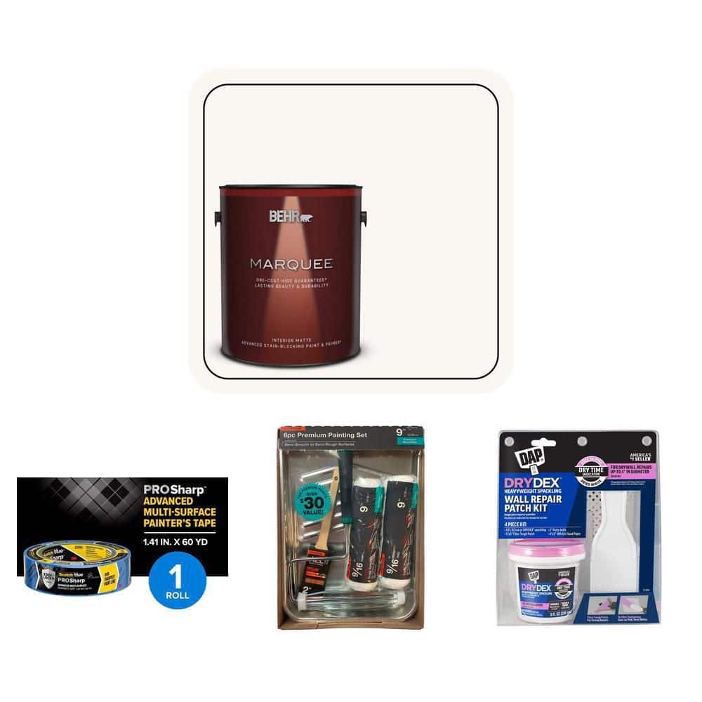 Interior Wall Repair - ScotchBlue Painter's Tape, DryDex Repair Patch ...