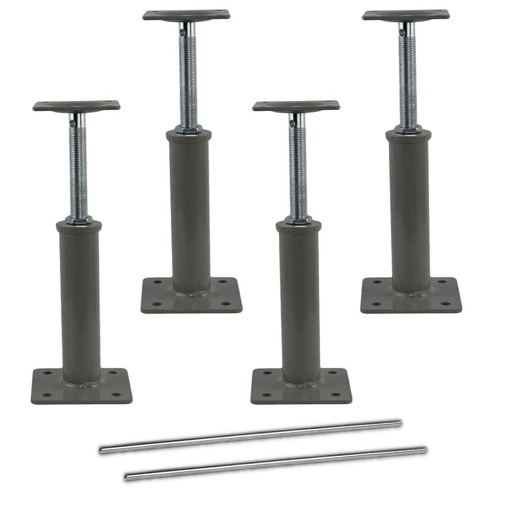xinyoec 4 Pack 11.8 in. to 16 in. Telescoping Height Heavy Duty Floor ...