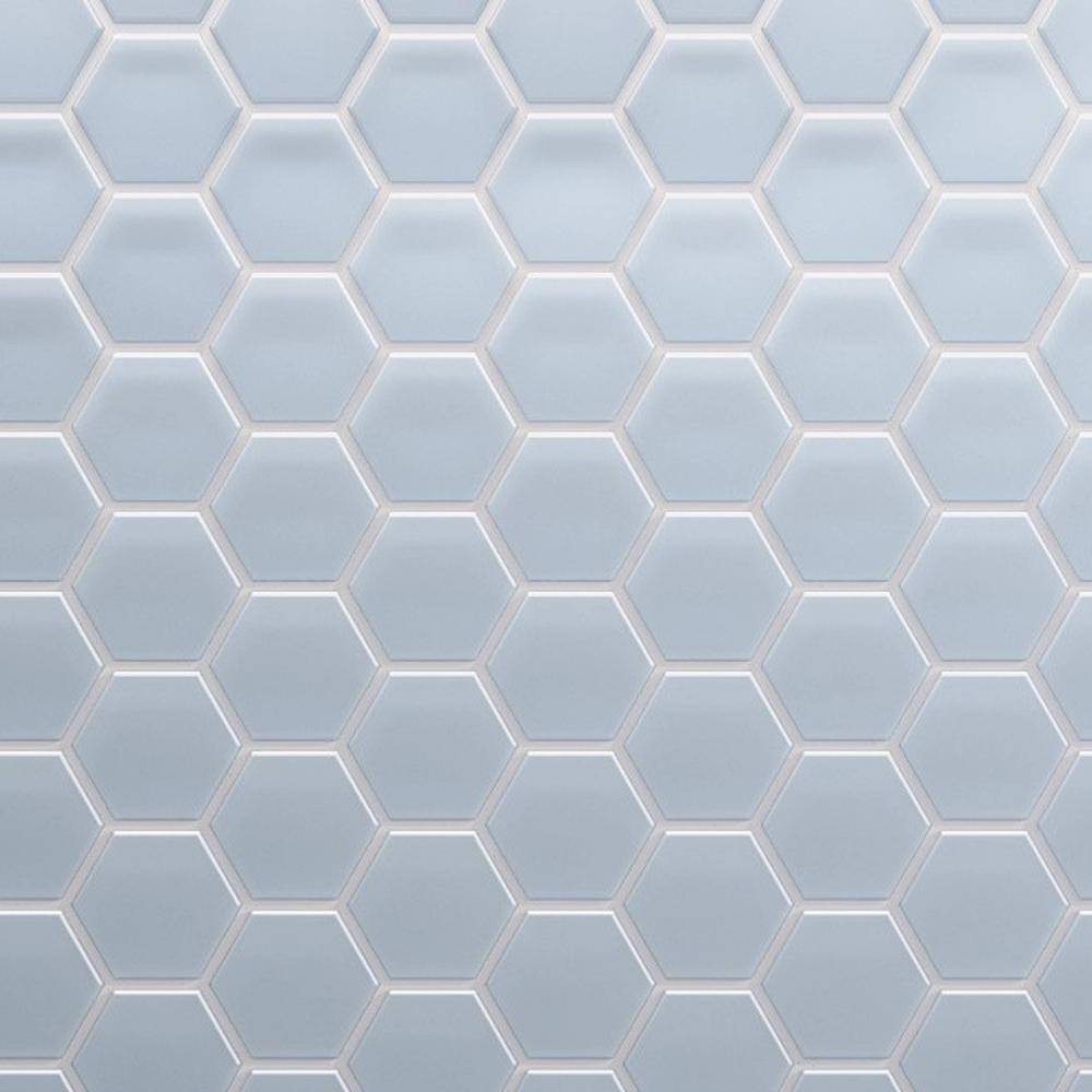 CRUZ BAY STUDIO 3 in. Beehive 5 in. x 6 in. Hexagon Caribbean Blue ...