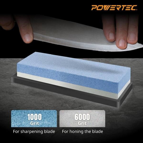 Diamond Groove Stone POWERTEC Dual Grit Flattening Stone - 120/320 Grit ...