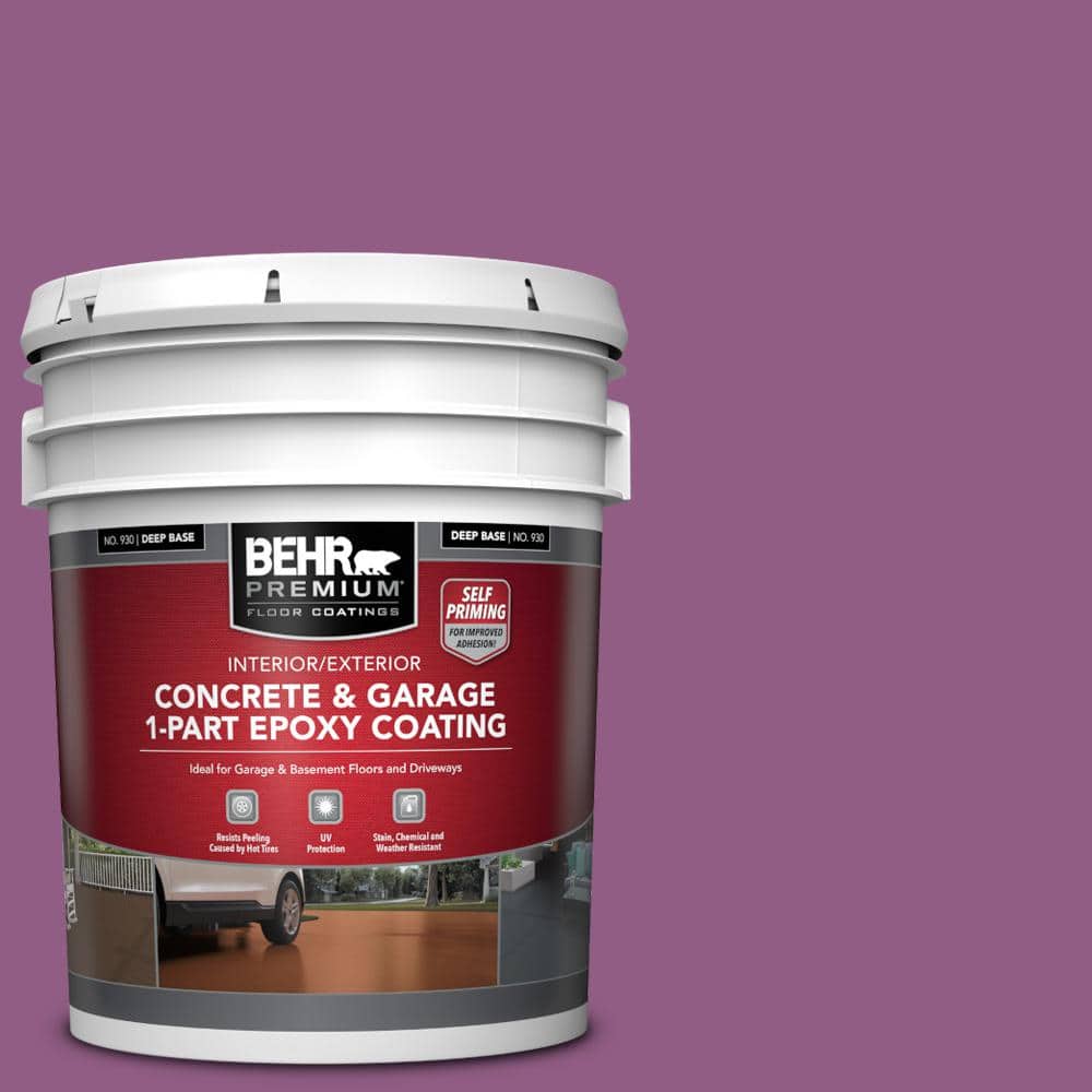 BEHR PREMIUM 5 gal. #OSHA-4 OSHA SAFETY PURPLE Self-Priming 1-Part ...