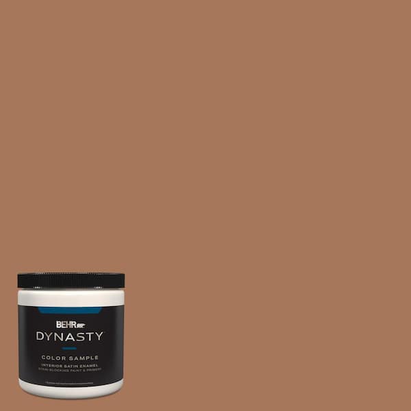 BEHR DYNASTY 8 oz. #240F-5 Toasted Chestnut Satin Enamel Interior ...