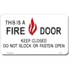 Lynch Sign 5 in. x 3 in. This is a Fire Door Sign Printed on More ...
