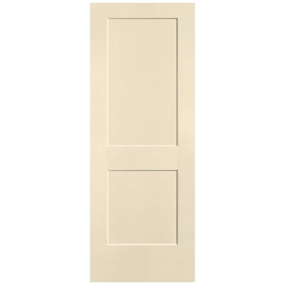 Masonite 30 in. x 80 in. 2-Panel Logan Single Bore Hollow Core Golden ...