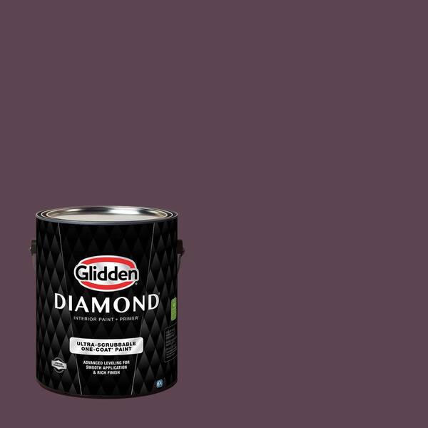 Glidden Diamond 1 gal. PPG1046-7 Purple Basil Ultra-Flat Interior Paint ...