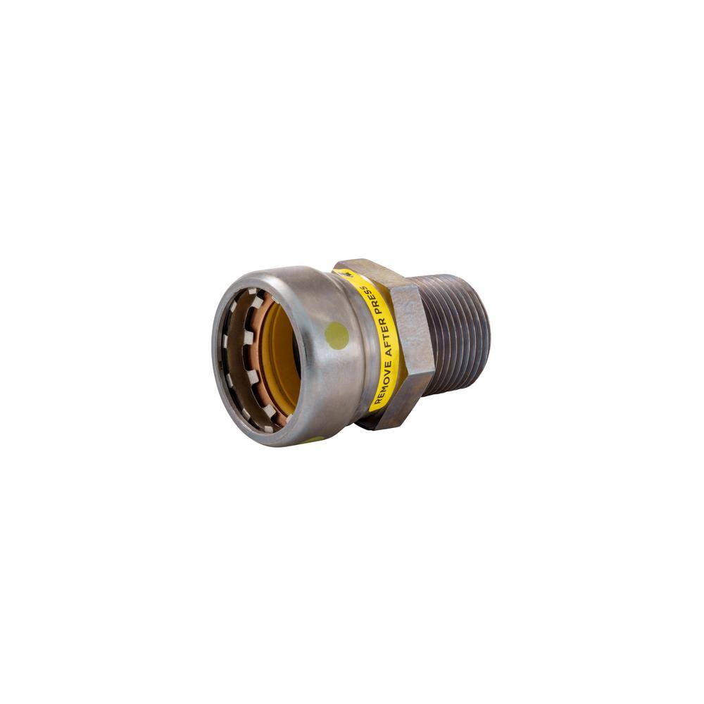 Streamline 3/4 in. Carbon Steel Press x MPT Male Adapter Fitting ...