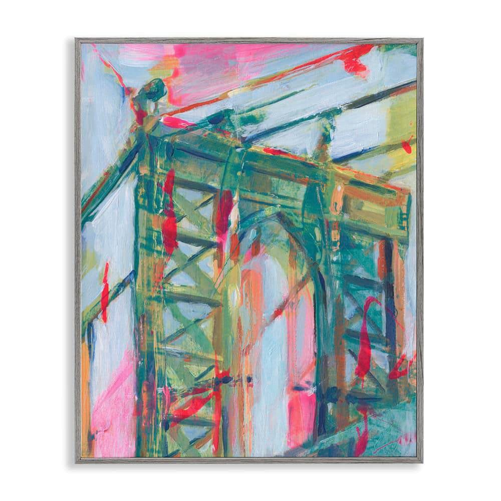 Stupell Industries Bridge Arch Abstraction by Ethan Harper Gray Framed ...