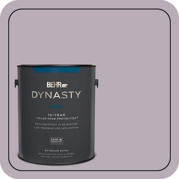 BEHR DYNASTY 1 gal. #670F-4 Silverberry Satin Enamel Exterior Stain ...