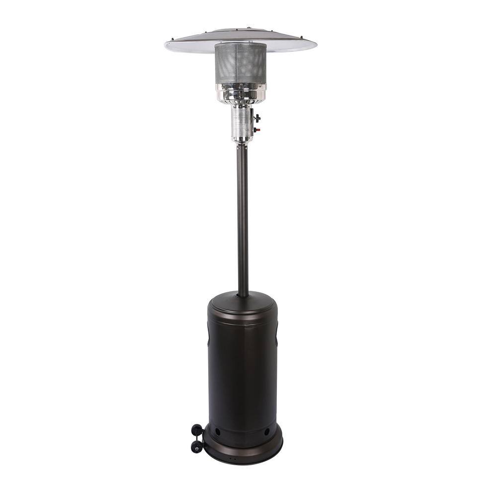 Uixe 47000 BTU Stainless Steel Propane Outdoor Patio Heater with wheels ...
