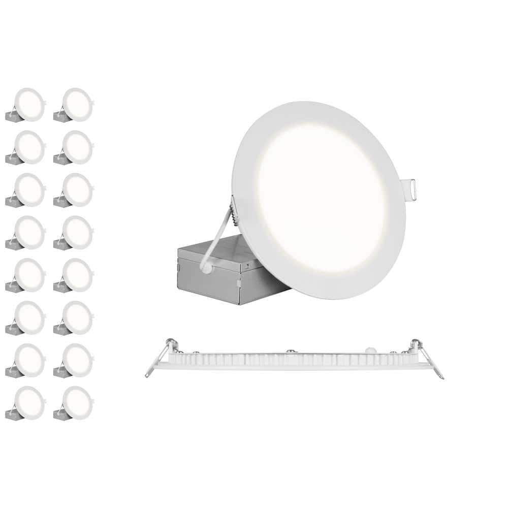 NICOR REL 8 in. Round 3000K Remodel IC-Rated Recessed Integrated LED ...
