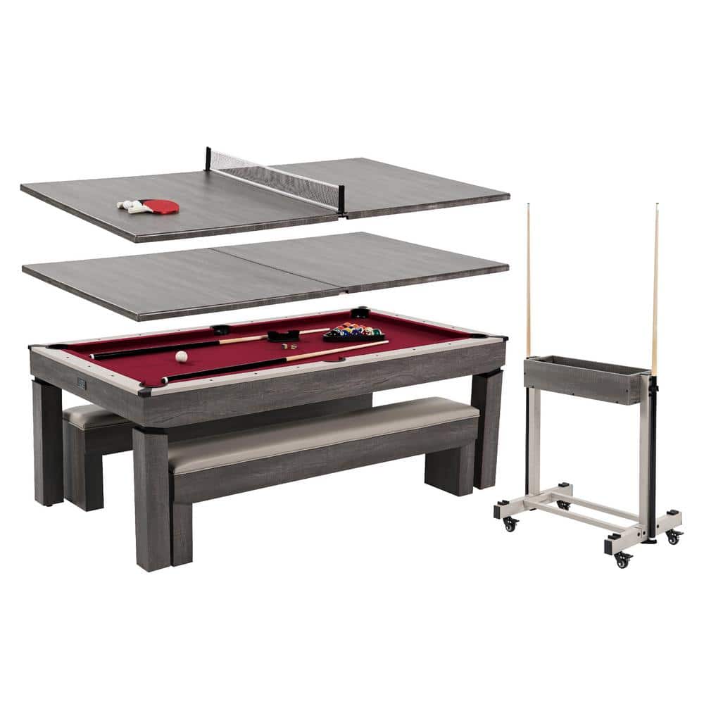 Barrington Prescott 7 ft. Pool Table, 3-in-1 Dining Top and Table ...